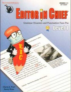 Editor In Chief Workbooks CLEARANCE | Lamp Post Homeschool