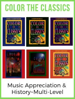 Color the Classics Audio CDs Books | Lamp Post Homeschool
