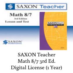 Saxon Math 87 Homeschool Kit ISBN-13: 9781591413509 | Lamp Post Homeschool