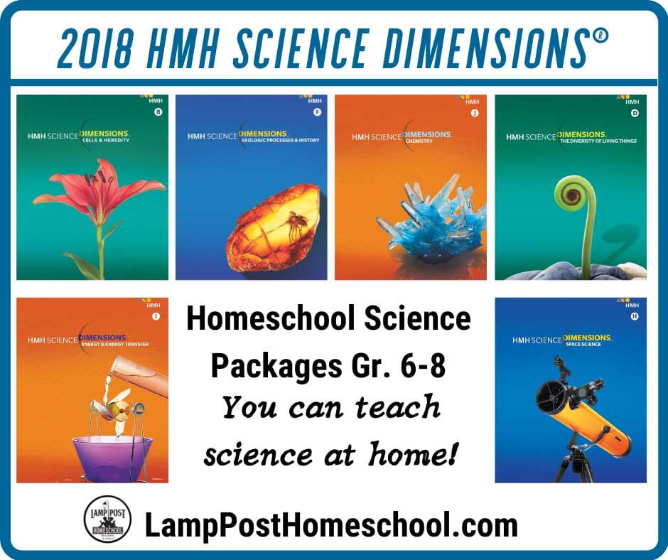 Science Dimensions Modules A L Grades 6 8 Lamp Post Homeschool Curriculum
