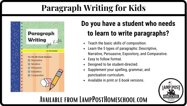 Paragraph Writing for Kids | Lamp Post Homeschool