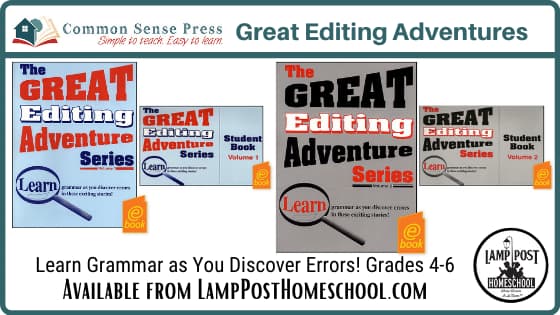 Great Editing Adventures Series Gr. 4-6 - Lamp Post Homeschool Curriculum