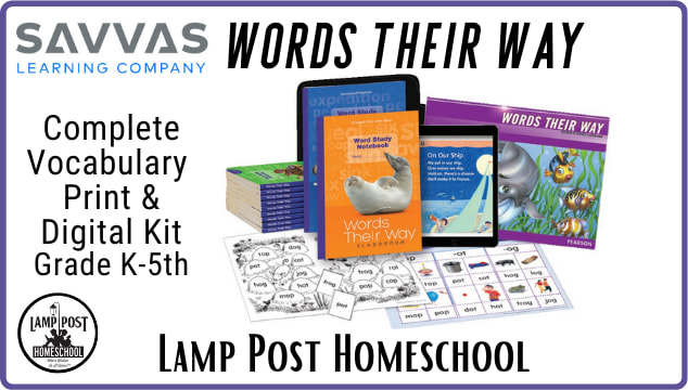 Words Their Way Homeschool Package K-5th - Lamp Post Homeschool Curriculum