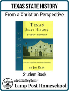 Texas State History Courses - Lamp Post Homeschool Curriculum