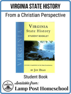 Virginia State History Courses - Lamp Post Homeschool Curriculum