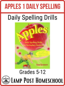 Homeschool Spelling Curriculum | Lamp Post Homeschool