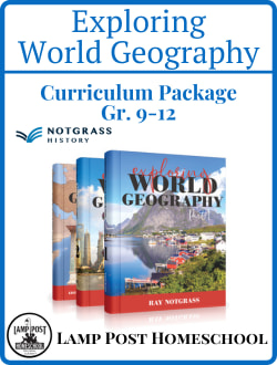 Exploring World Geography Kit with Student Review Pack - Lamp Post Homeschool Curriculum