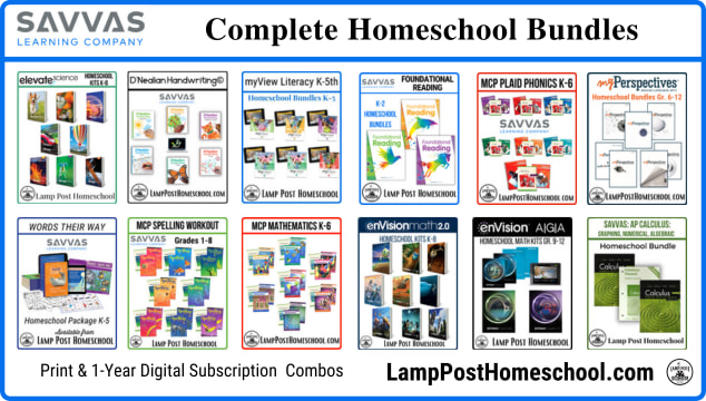 Savvas Homeschool Curriculum Kits - Lamp Post Homeschool Curriculum