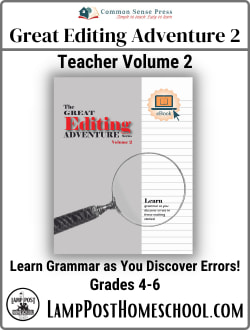 Great Editing Adventure Volume 2 - Lamp Post Homeschool Curriculum