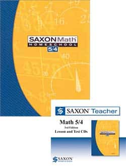 Saxon Math 5/4 Homeschool Kits ISBN-13: 9781591413479 | Lamp Post ...